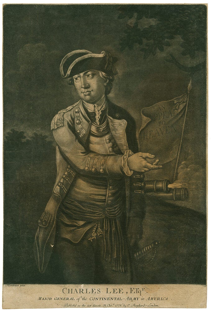 Charles Lee, Esqr. Major General of the Continental-Army in America ...